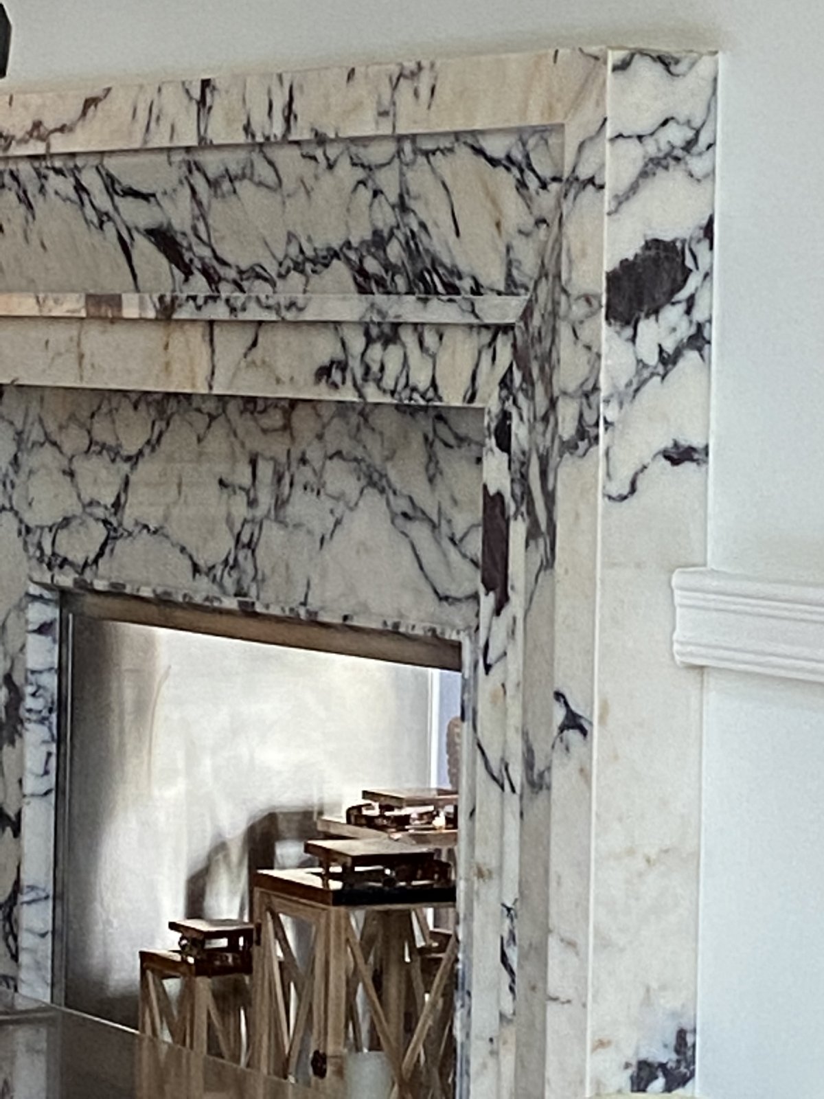 Above the Fireplace Mantel: Trim with Character