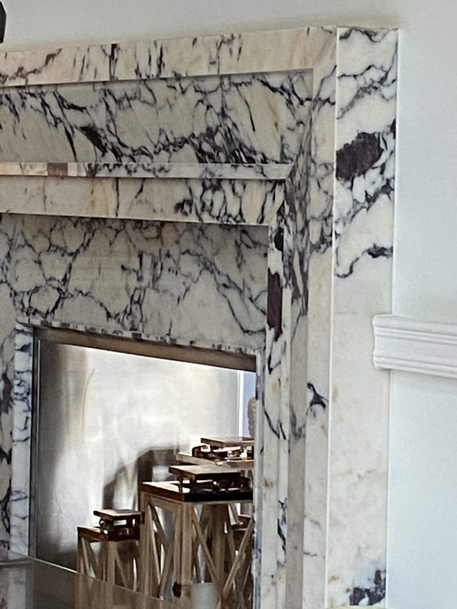 Above the Fireplace Mantel: Trim with Character